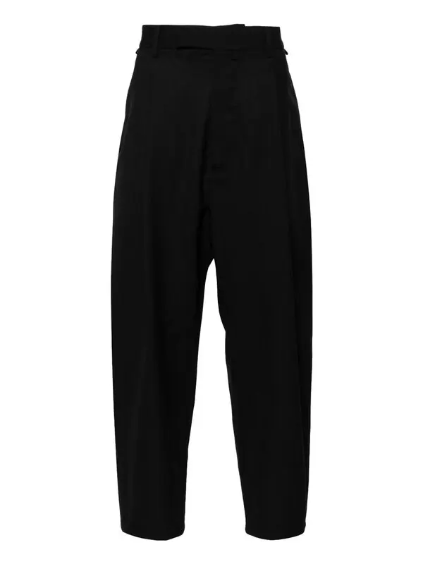 MORDECAI Wool Trousers - Black