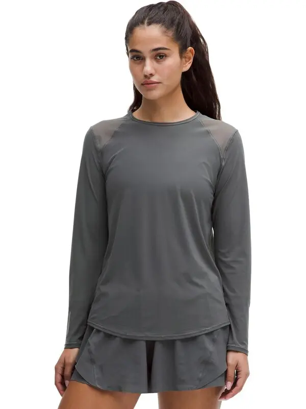 Lululemon Sculpt Long-sleeve Shirt - Onyx Grey