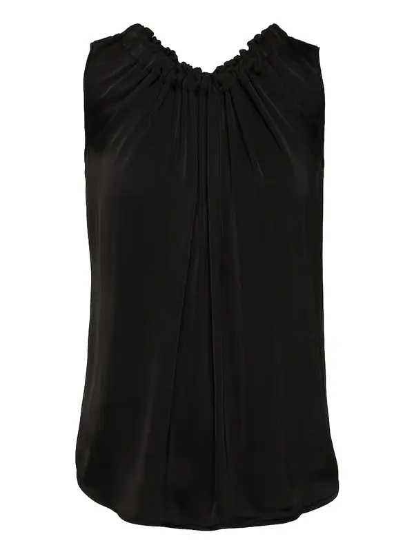 Velvet By Graham & Spencer Mindi Satin Top - Black