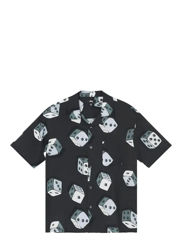 StÜssy Dice Pattern Shirt - Black