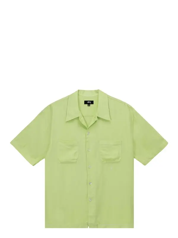 StÜssy Contrast Pick Stitched Shirt - Green