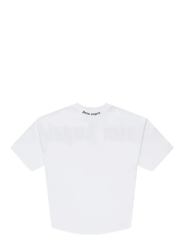 Palm Angels Doubled Logo Over Tee - White
