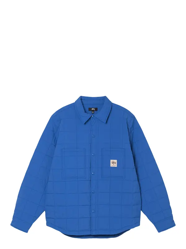 StÜssy Quilted Fatigue Shirt - Blue