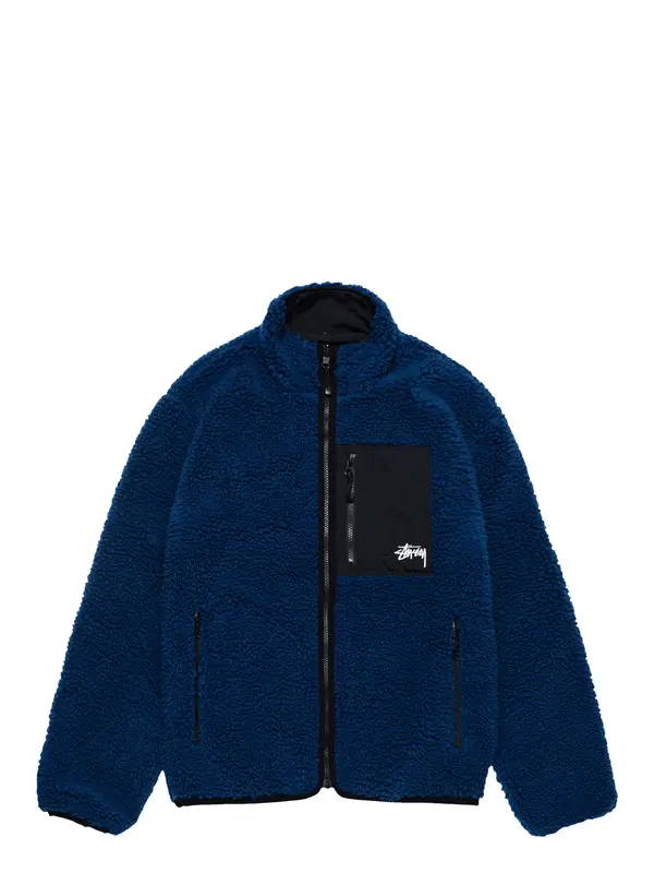 StÜssy Sherpa Reversible Jacket - Blue
