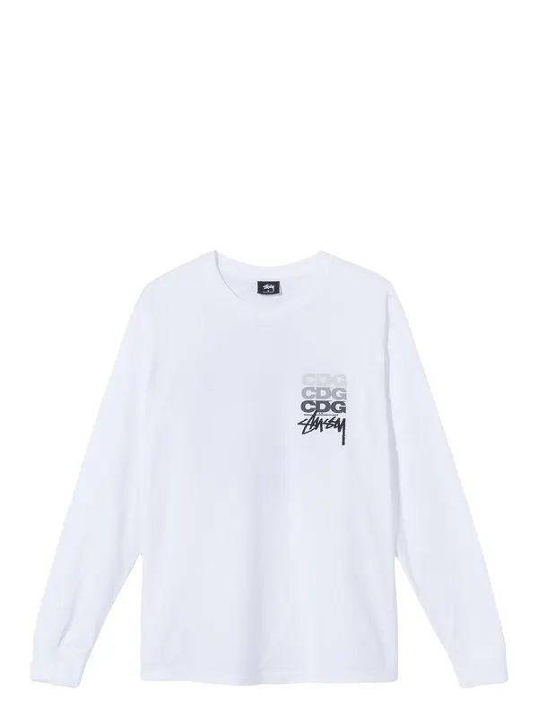 StÜssy X Comme Des Garçons Dot Long-sleeve T-shirt - White