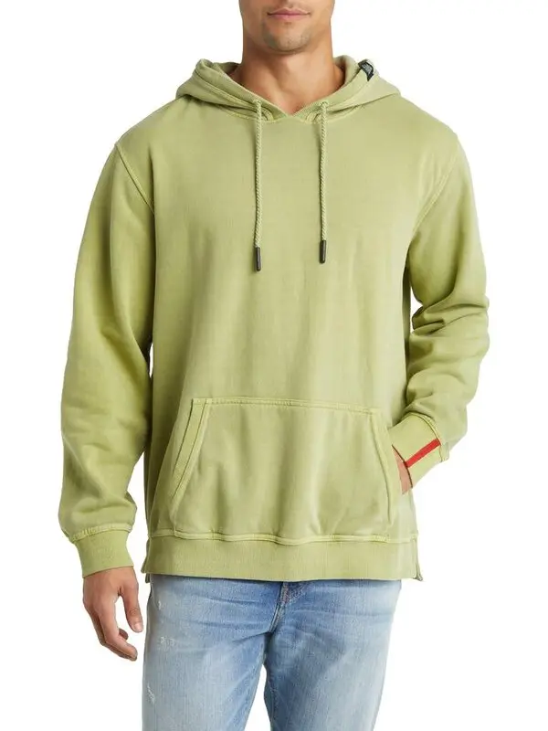 Stone Rose Fleece Hoodie - Sage