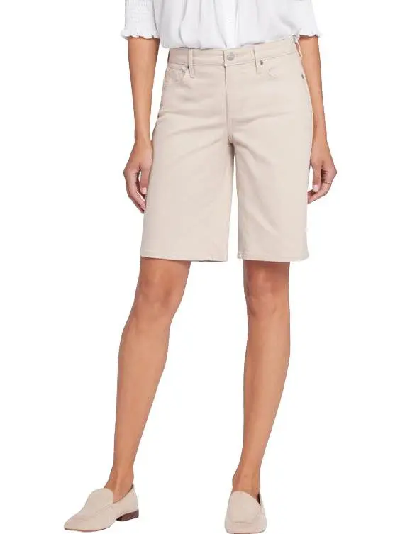 NYDJ Lilly Straight Leg Denim Shorts - Feather