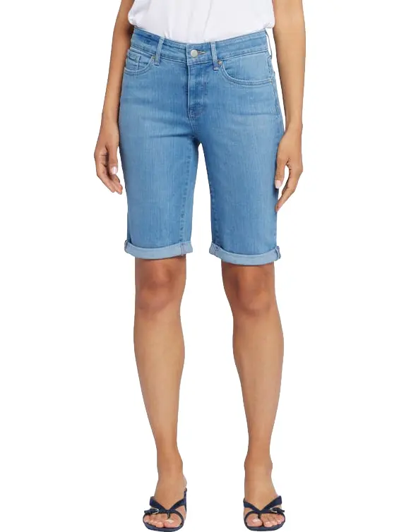 NYDJ Briella Roll Cuff Denim Bermuda Shorts - Notting Hill