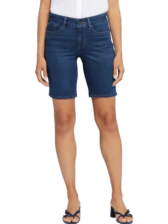 NYDJ Ella Side Slit Denim Shorts - Palace