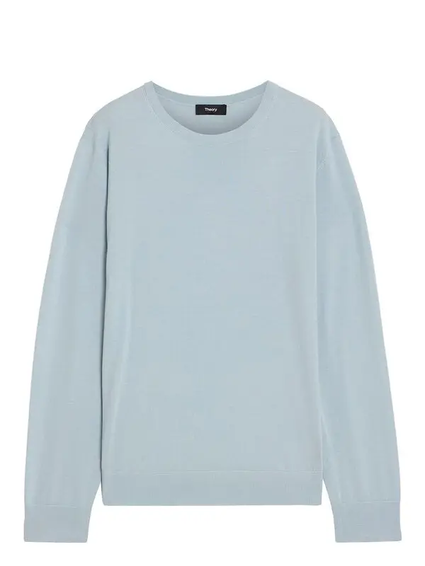 Theory Wool Sweater - Sky Blue