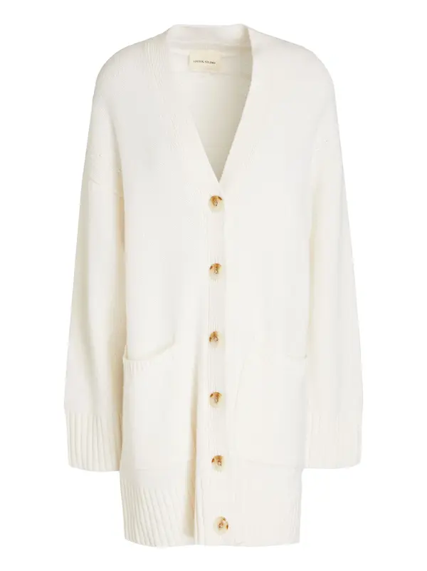 Loulou De Saison Wool And Cashmere-blend Cardigan - Ivory