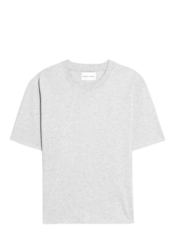 Loulou De Saison Pima Cotton-jersey T-shirt - Light Gray