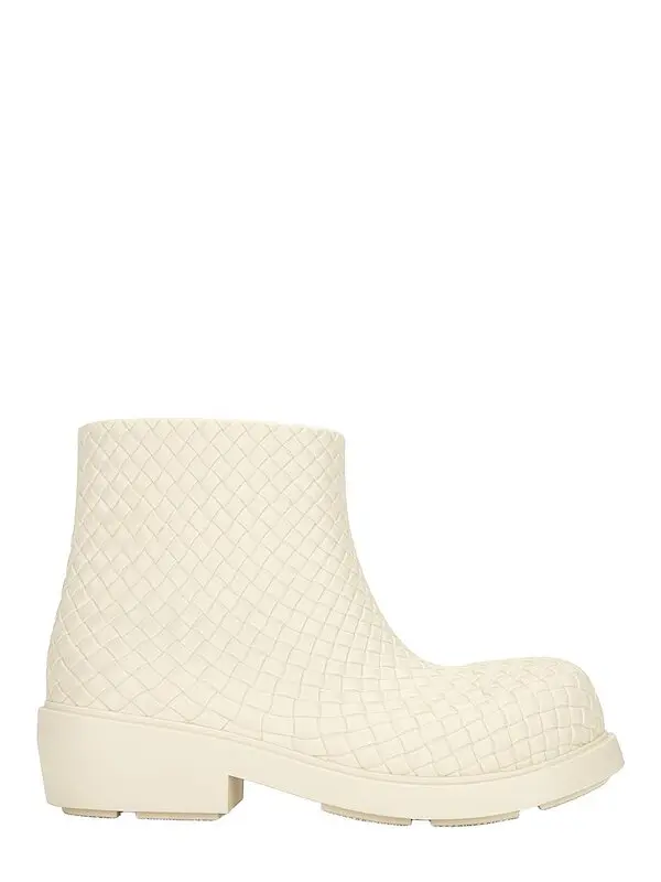 Bottega Veneta Fireman Ankle Boots - Sea Salt
