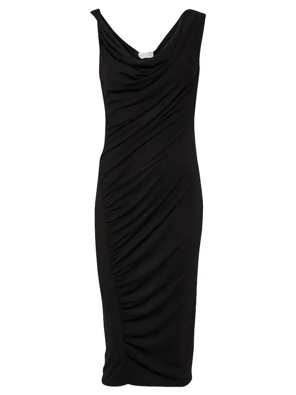 Velvet By Graham & Spencer Fifi Jersey Midi Dress - Black
