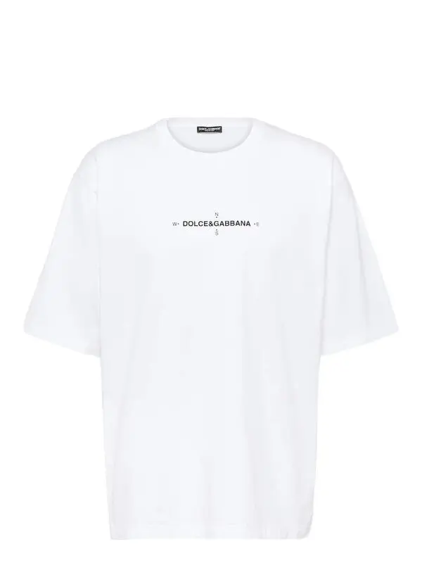 Dolce & Gabbana Logo Cotton Jersey T-shirt - White