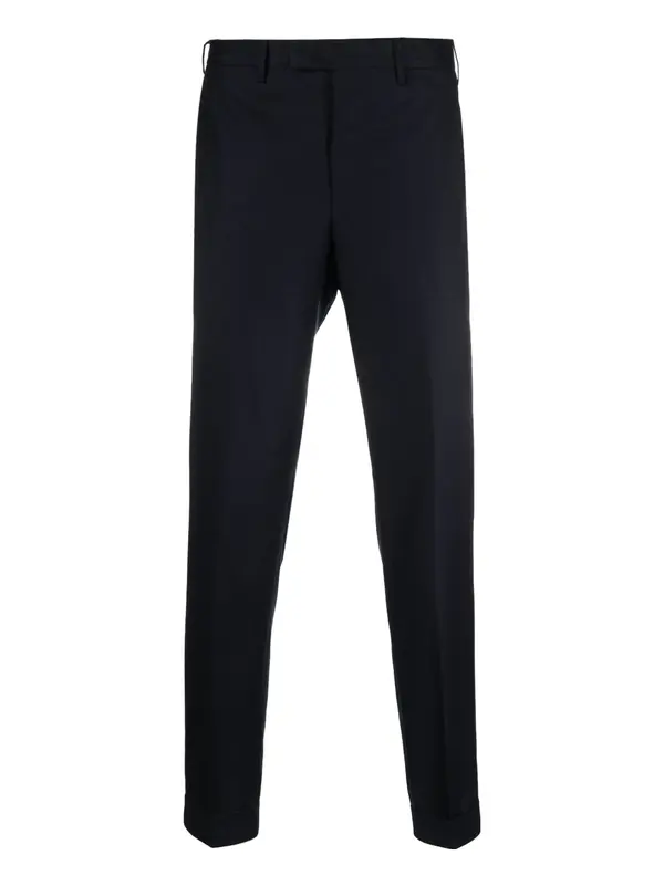 PT TORINO Tailored Virgin Wool Trousers - Blue