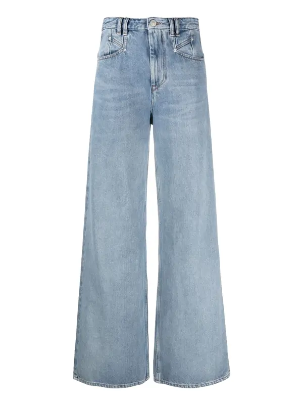 Isabel Marant Lemony Wide-leg Jeans - Blue
