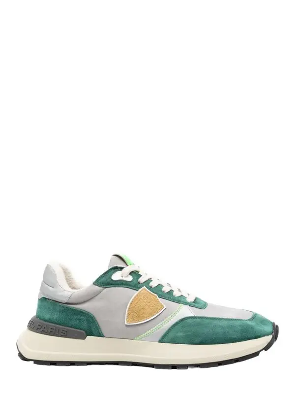 Philippe Model Antibes Logo-patch Sneakers - Green