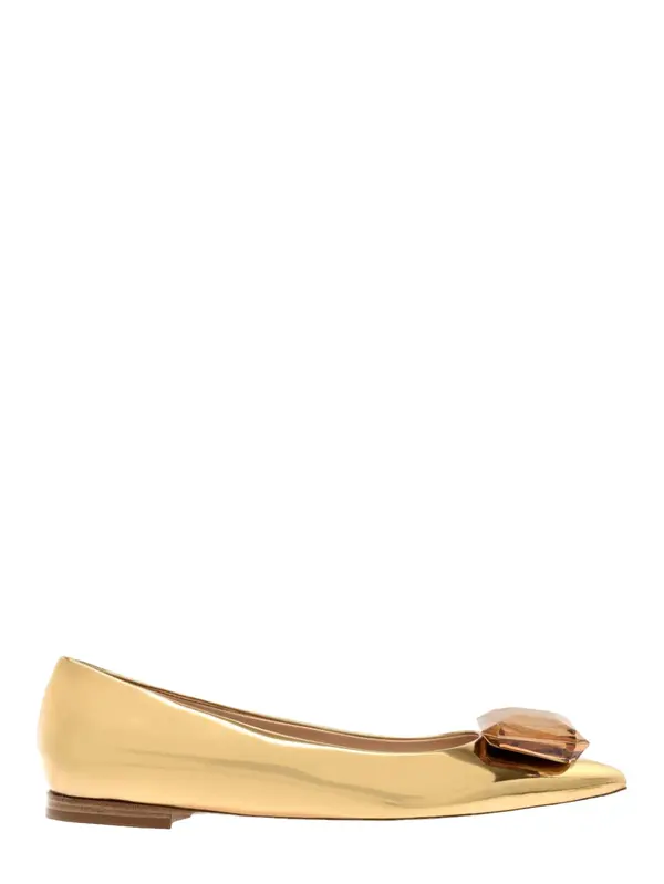 GIANVITO ROSSI Jaipur Metallic-effect Pumps - Gold