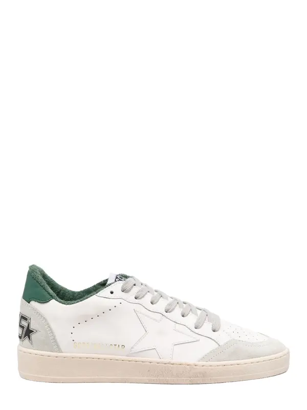 Golden Goose Ball Star Leather Sneakers - Green