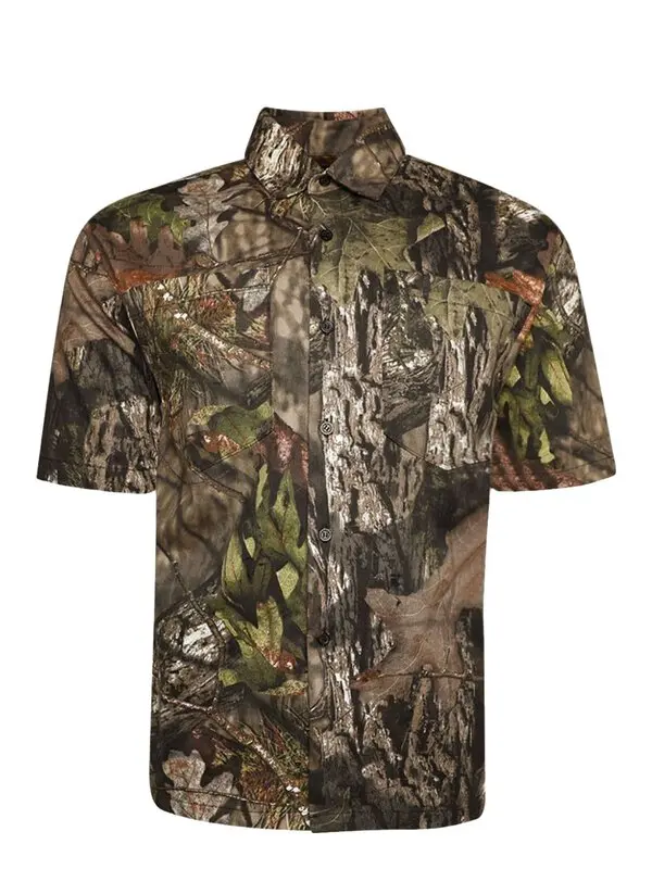 LOCAL AUTHORITY LA La Slash Camouflage-pattern Shirt - Green