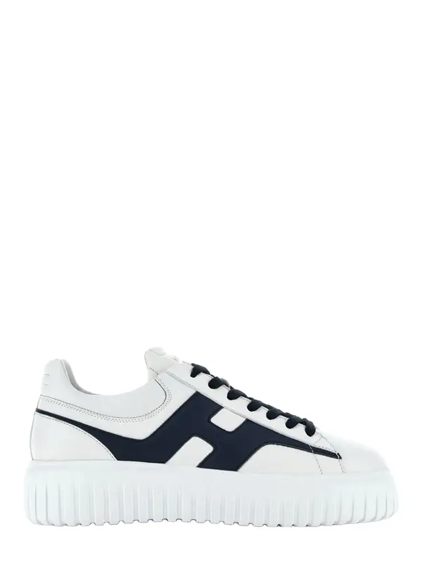 Hogan H-stripes Leather Sneakers - White