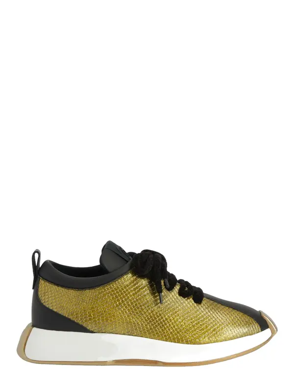 GIUSEPPE ZANOTTI Ferox Lace-up Low-top Sneakers - Gold