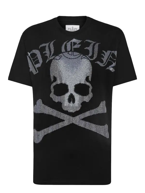 Philipp Plein Gothic Plein Cotton T-shirt - Black