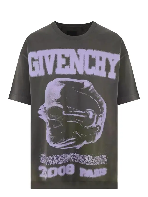Givenchy Graphic-print Cotton T-shirt - Green