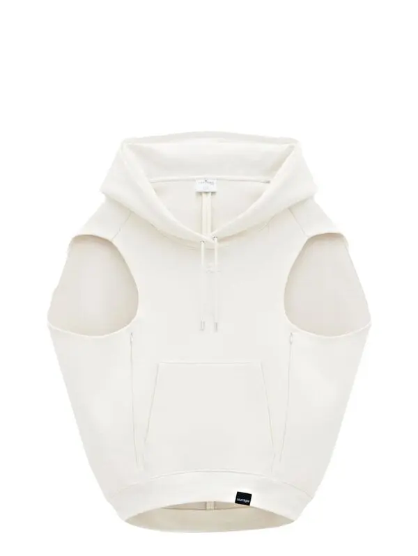COURREGES Space Fleece Hoodie - White