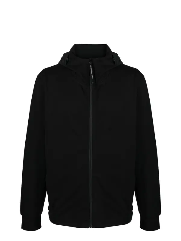 C.P. COMPANY Metropolis Series Zip-up Hooded Jacket - Black