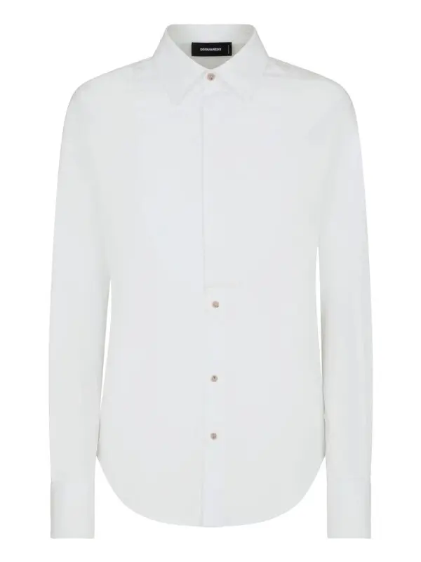 Dsquared2 Spread-collar Cotton Shirt - White