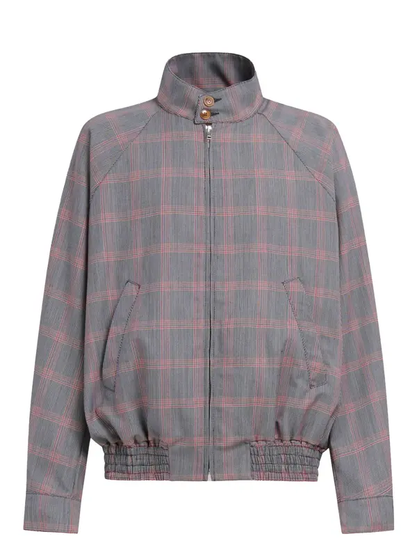 Marni Plaid-check Bomber Jacket - Grey