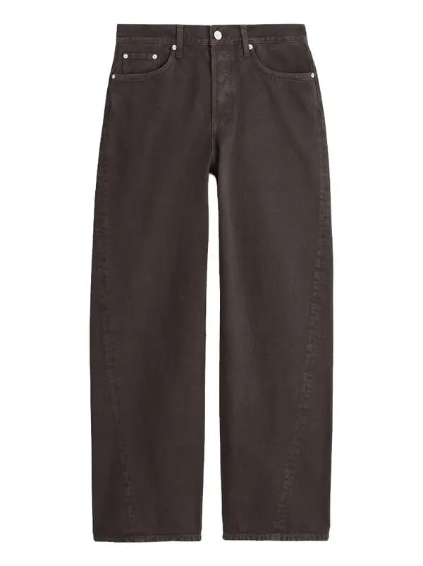 Cos Facade Straight-leg Jeans - Brown