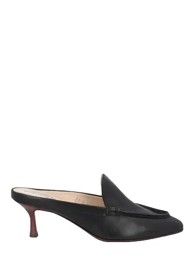 TOD'S Leather Mules - Black