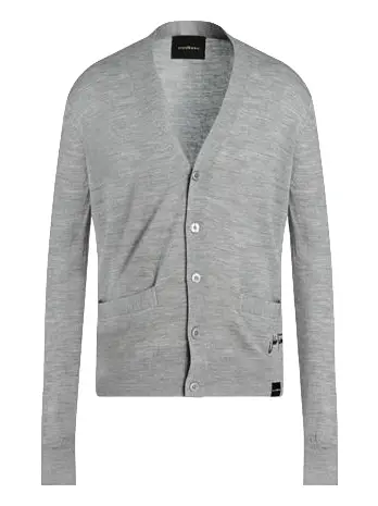 John Richmond Merino Wool Blend Cardigan - Grey