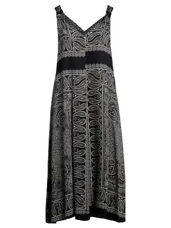 SHIRTAPORTER Midi Paisley Dress - Black