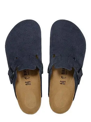 Pink Birkenstock Boston Clogs - Blue