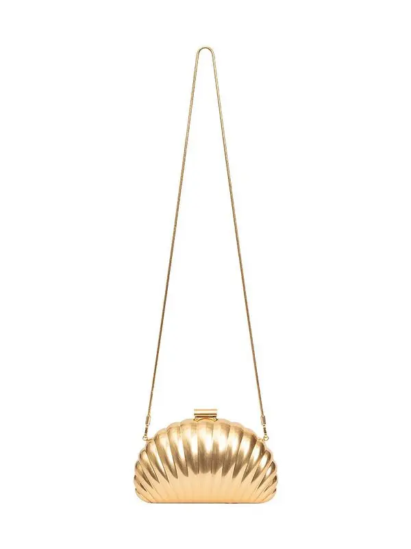 Simkhai Monet Shell Clutch - Gold