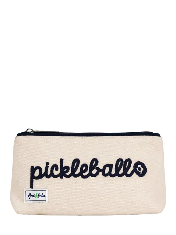AME & LULU Pickleball Cosmetic Case - Natural