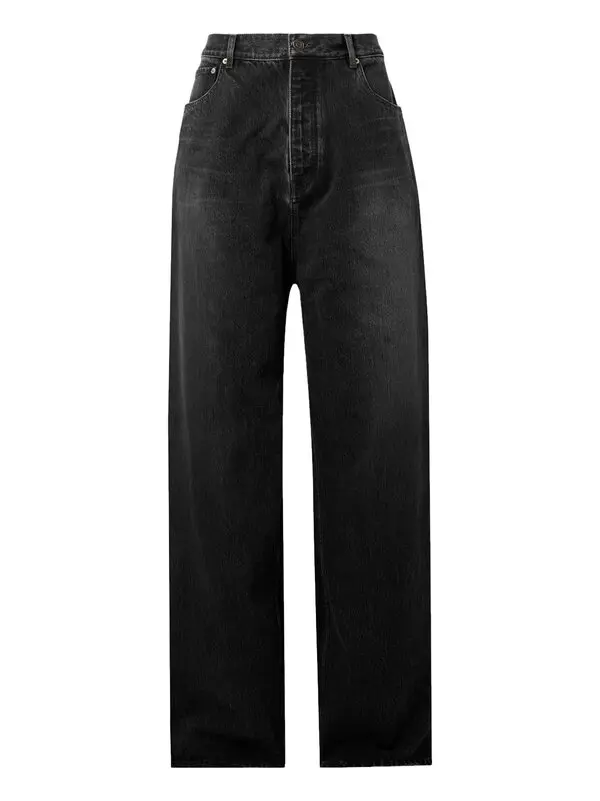 Balenciaga Wide-leg Jeans - Black