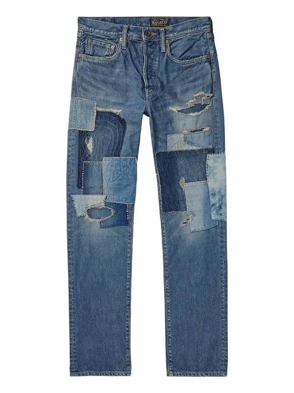 Kapital Monkey Cisco Straight-leg Jeans - Blue