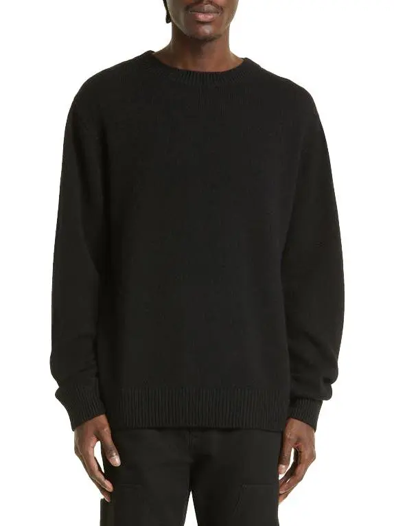 THE ELDER STATESMAN Simple Cashmere Sweater - Black