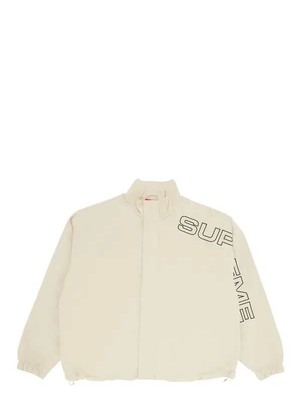 Supreme Spellout Embroidered Track Jacket - Tan