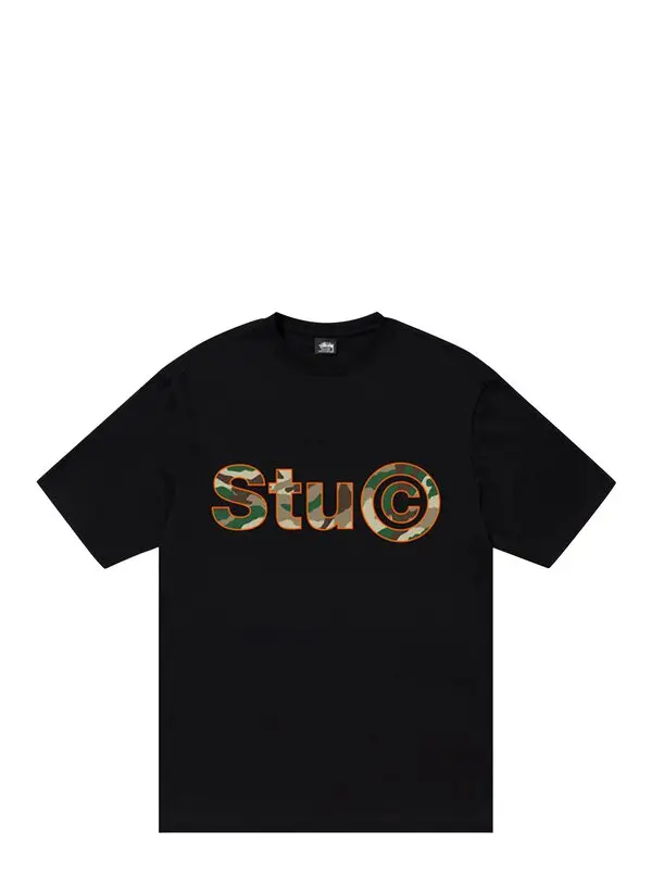 StÜssy Stu C. Camo Tee - Black