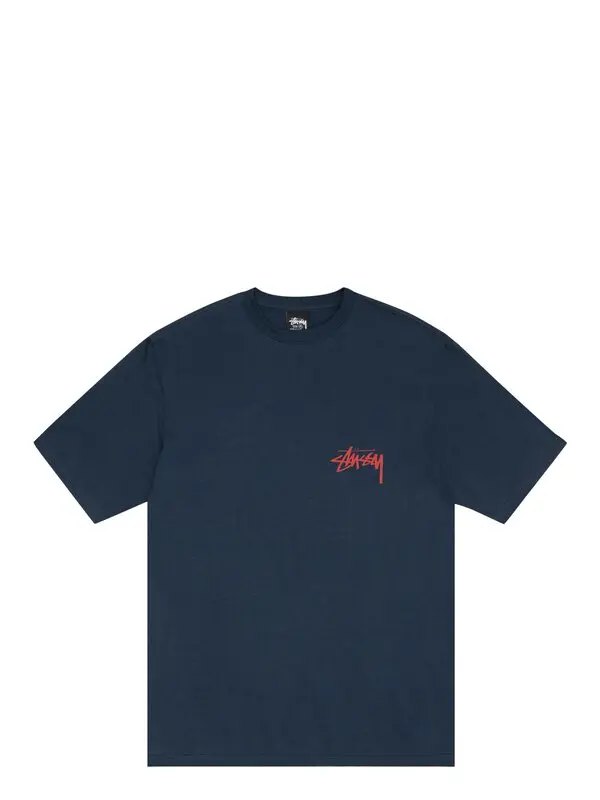 StÜssy Skate Tough Tee 'navy - Blue