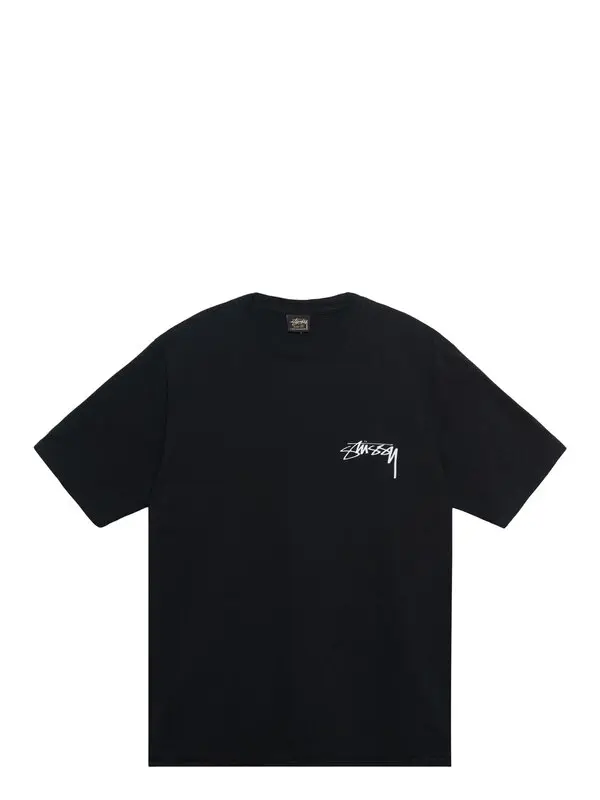StÜssy X Our Legacy Dot Pigment Dyed Tee - Black