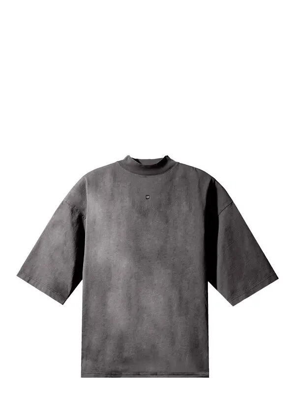 Yeezy Engineered Balenciaga Logo 3/4 Sleeve Tee 'dark - Grey