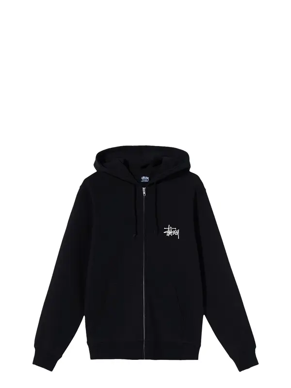 StÜssy Basic Zip Hood - Black