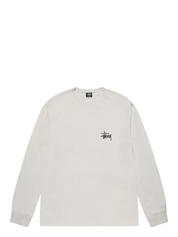StÜssy Basic Pigment Dyed Long-sleeve Tee 'natural - White